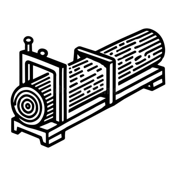 Simple Log Splitters Icon with Logo and Illustration Design. Stock ...
