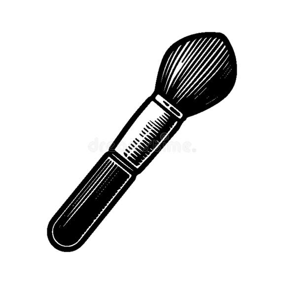 Simple Vector Makeup Brushes Icon Logo Design Illustration. Stock ...