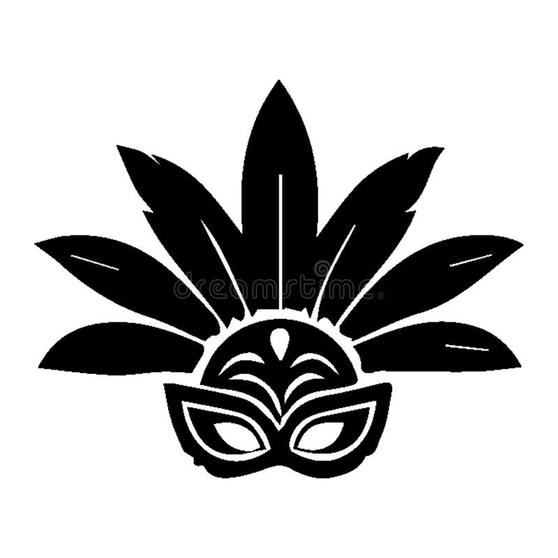 Simple Vector Icon Mask Dance Logo Illustration. Stock Vector ...