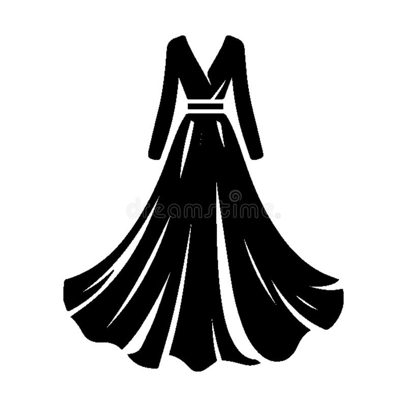Long Maxi Dress Icon Stock Illustrations – 1,383 Long Maxi Dress Icon ...