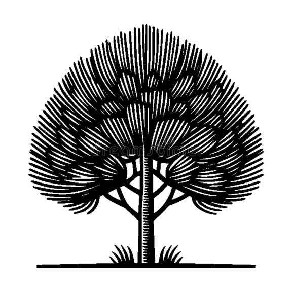 Ceiba Tree Simple Vector Icon Logo Design Illustration. Stock Vector ...