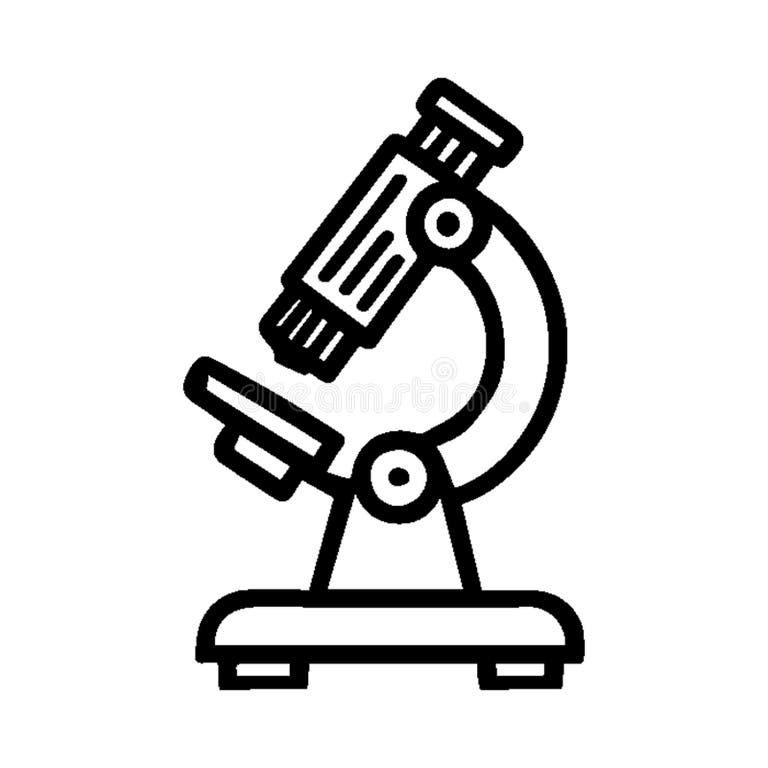 Simple Vector Icon of Microscopes Logo Illustration Design. Stock Vector - Illustration of ...