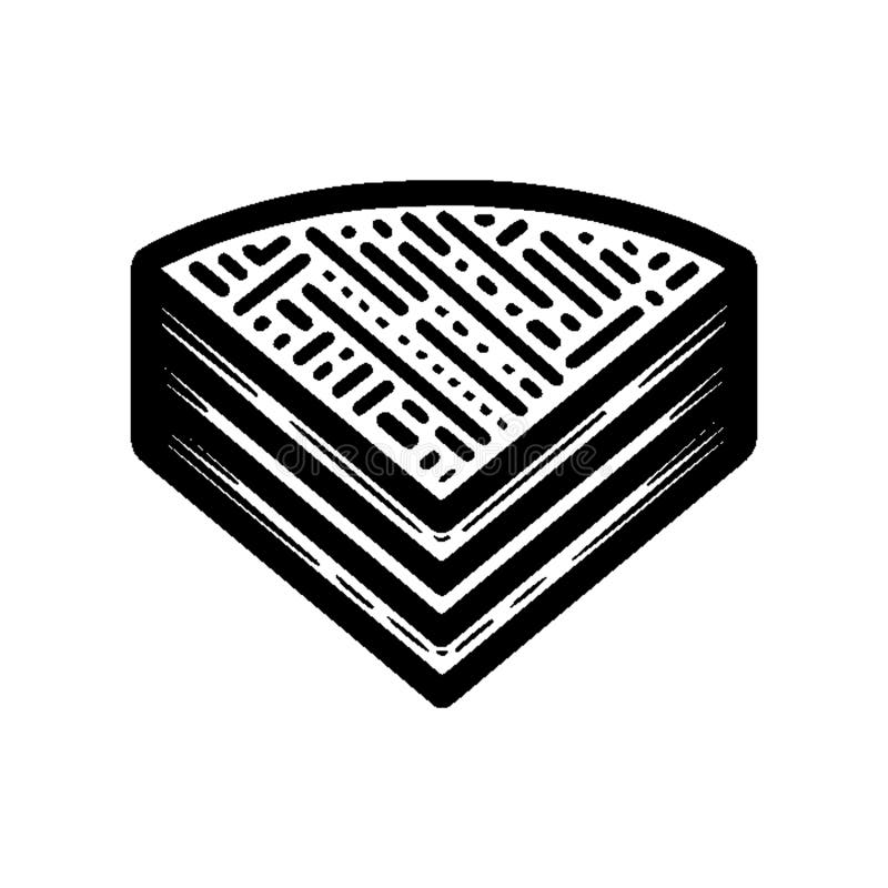 Simple Vector Milanesa Logo Design Illustration Icon. Stock Vector ...