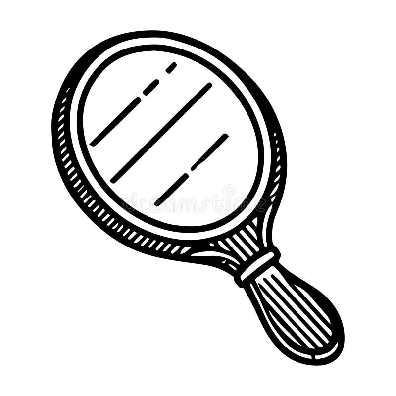 Simple Mirror Vector Icon Illustration for Clean Logo Design. Stock ...