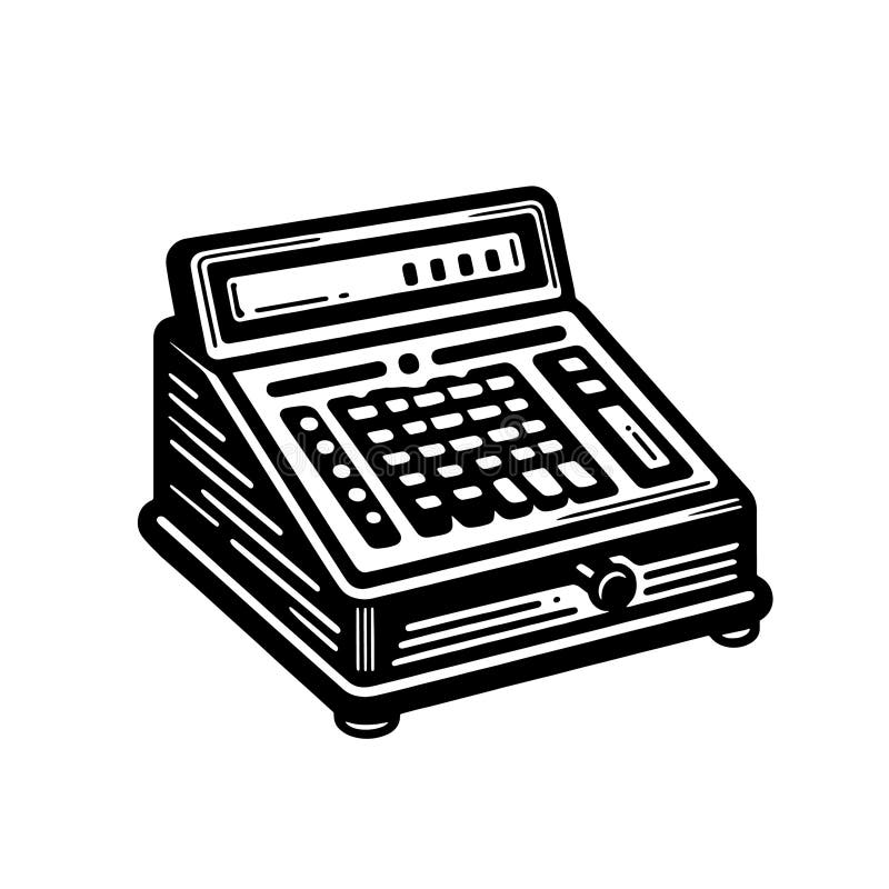 Simple Vector Icon of Money Counting Machine Logo Design.. Stock Vector ...