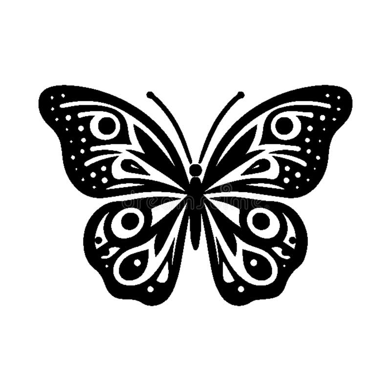 Simple Vector Icon Morpho Butterfly for Logo Design Illustration. Stock ...