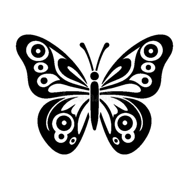 Simple Vector Icon Morpho Butterfly Logo Design Illustration. Stock ...