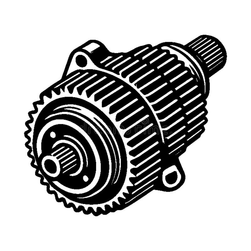 Simple Vector Icon of Motorcycle Gearbox Logo Design Illustration ...