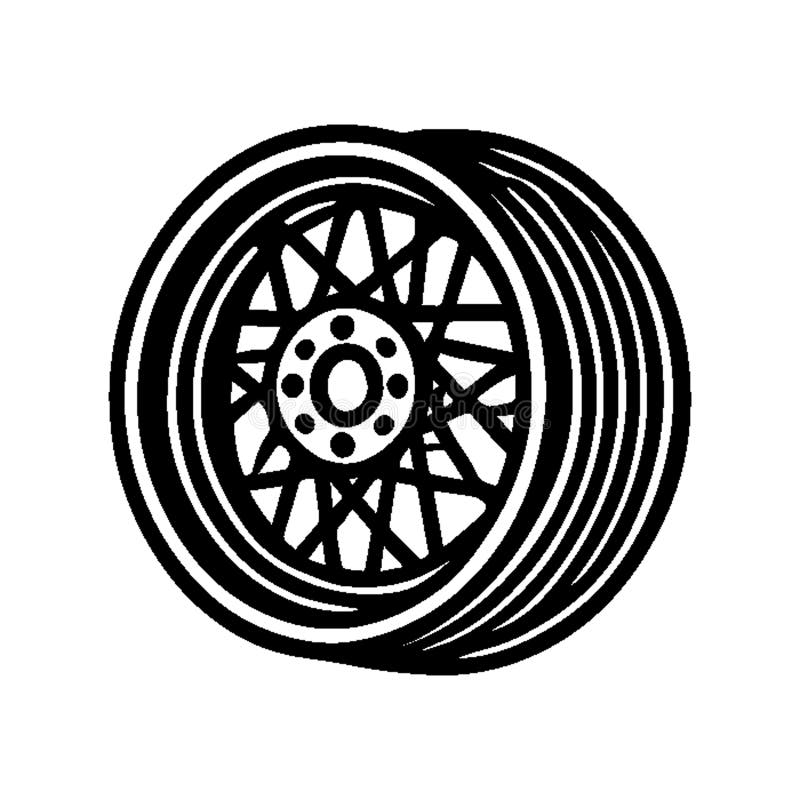 Simple Vector Motorcycle Rims Icon Logo Design Illustration. Stock ...