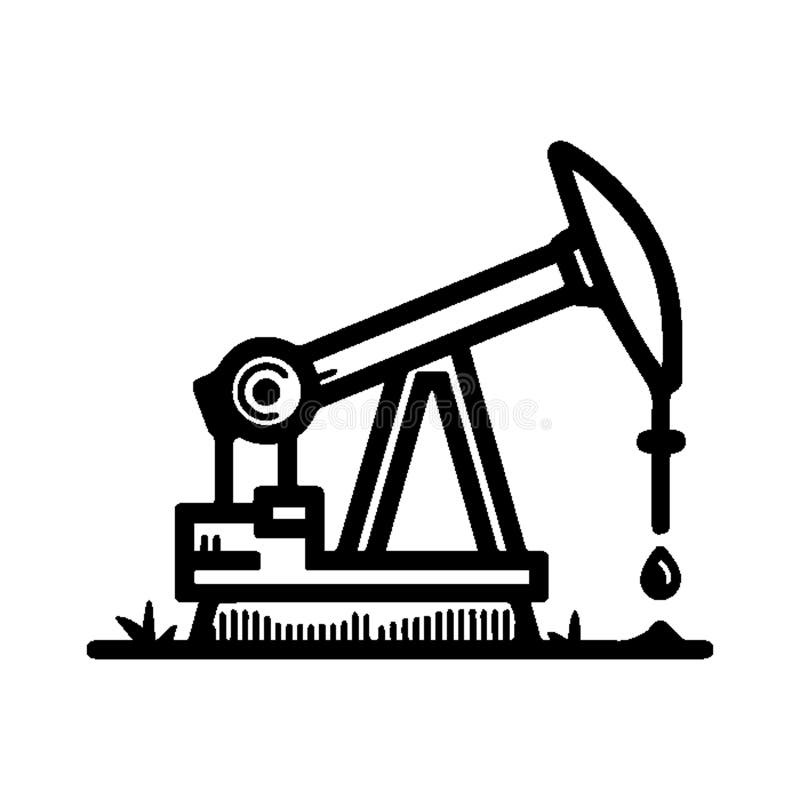 Simple Vector Icon of a Mud Pumps â€ Logo Design Illustration. Stock ...