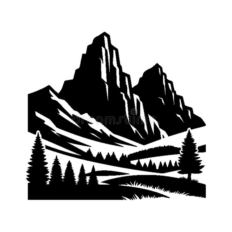 Simple Vector Icon of National Parks Logo Design. Stock Vector ...