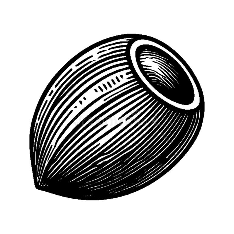 Nuts Icon Vector Logo Simple Design Illustration Style. Stock Vector ...