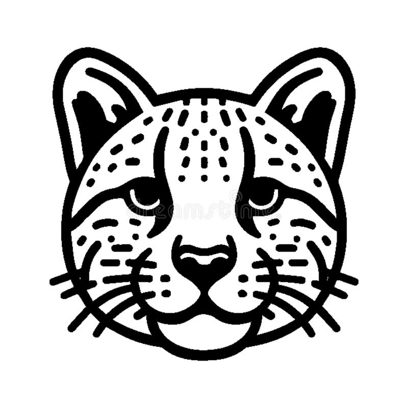 Ocelot Head Stock Illustrations – 312 Ocelot Head Stock Illustrations ...