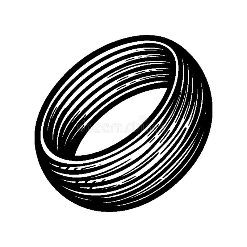 Simple Vector Icon Onion Ring Logo Illustration. Stock Vector ...