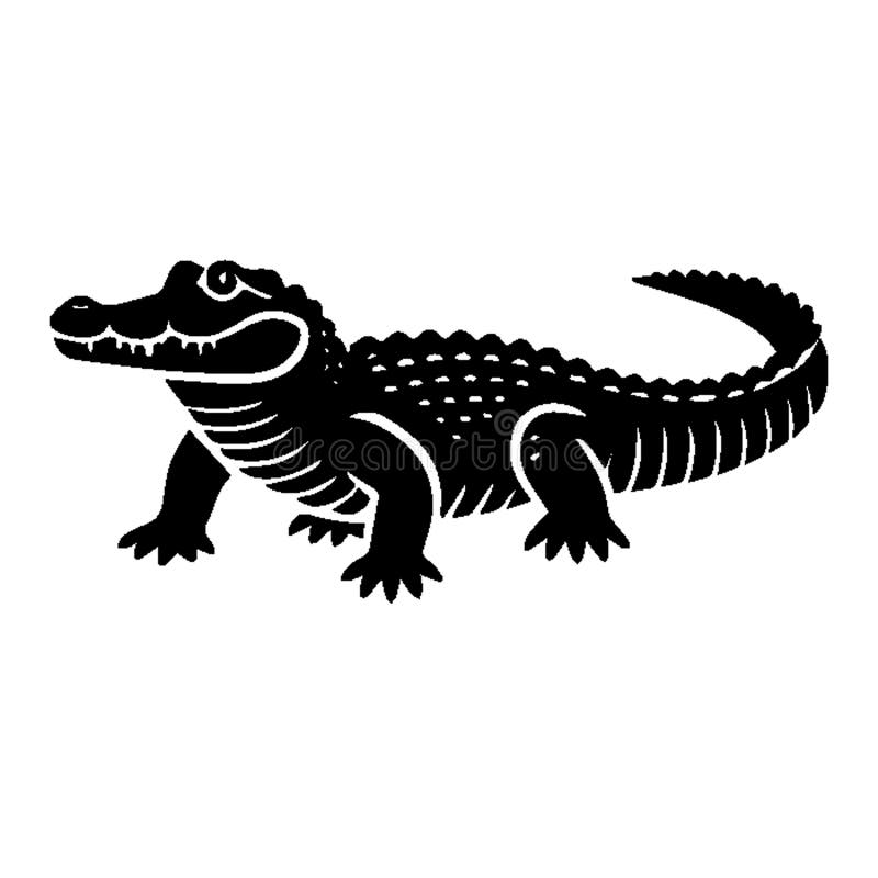 Vector Orinoco Crocodile Icon Logo Design Illustration Stock ...