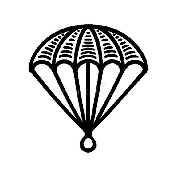 Simple Vector Icon of Parachute Logo Illustration Design. Stock Vector ...