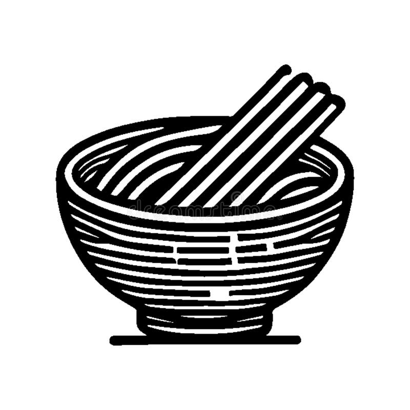 Simple Vector Icon of Pasta Logo Design Illustration. Stock Vector ...