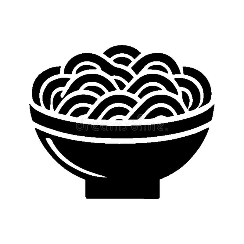 Simple Vector Icon Pasta Logo Design Illustration. Stock Vector ...