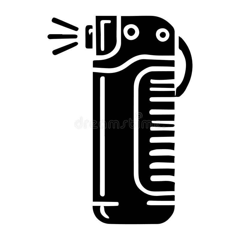 Simple Vector Pepper Spray Logo Design Illustration Icon. Stock Vector - Illustration of ...