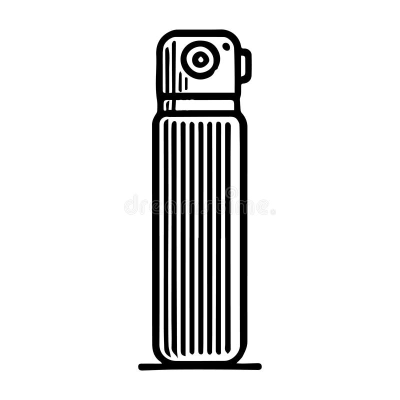 Simple Vector Pepper Spray Logo Design Illustration Icon. Stock Vector - Illustration of compact ...