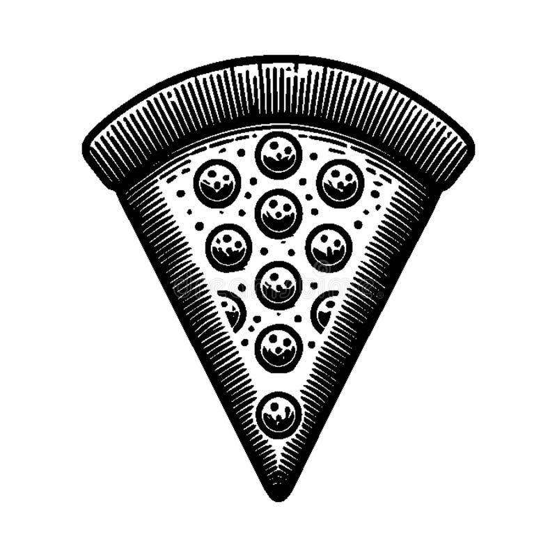 Pizza Simple Vector Icon Logo Design Illustration. Stock Vector ...