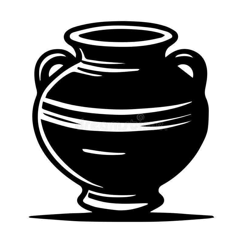 Simple Vector Icon of Pottery Logo Design Illustration. Stock Vector ...