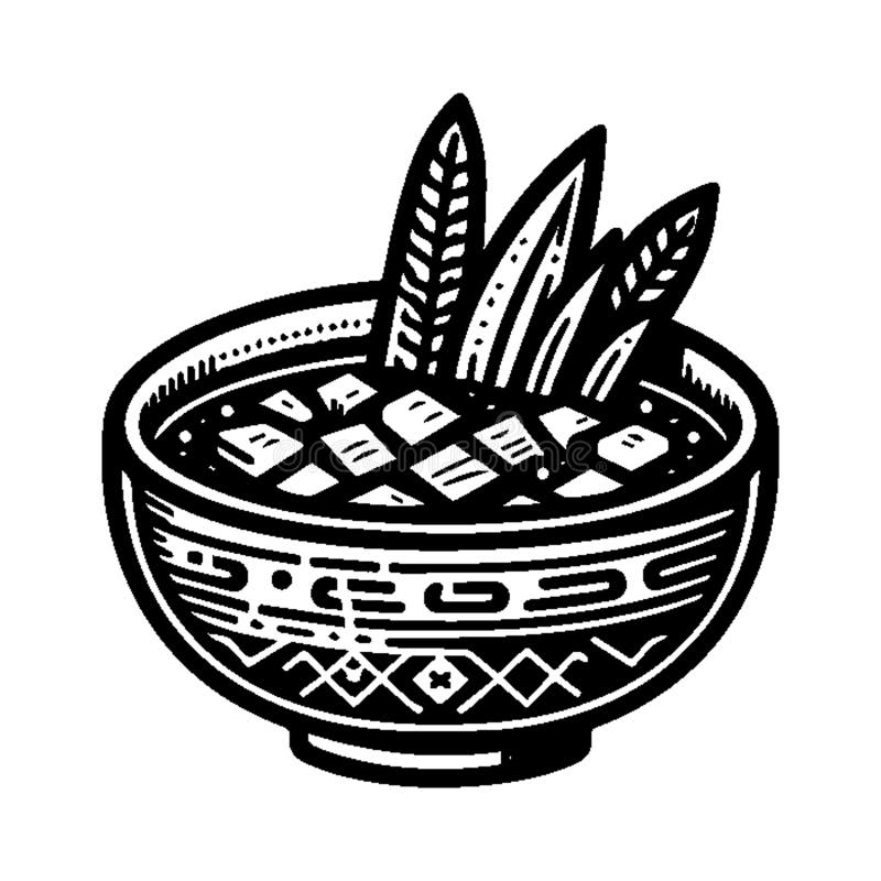 Simple Vector Icon of Pozole Logo Illustration. Stock Vector ...