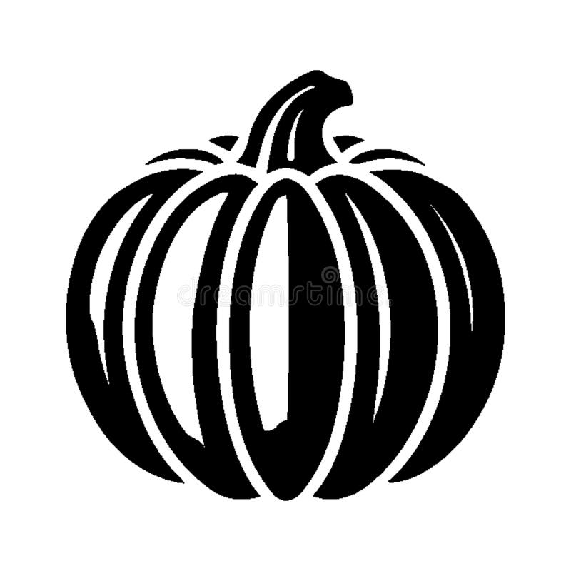 Pumpkin Simple Vector Icon Logo Design Illustration. Stock Vector ...