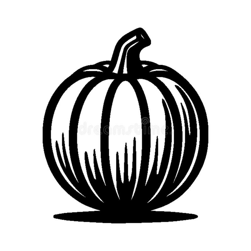 Pumpkin Simple Vector Icon Logo Design Illustration. Stock Vector ...