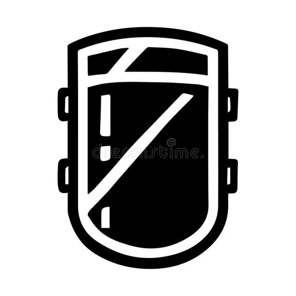 Simple Vector Icon Riot Shield Logo Design Illustration. Stock Vector ...