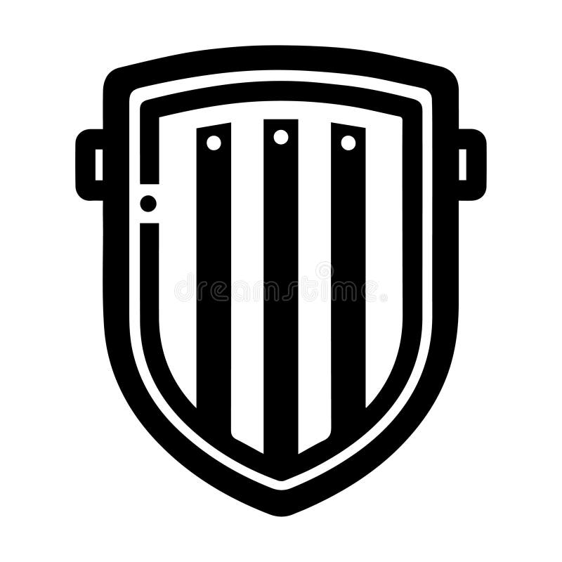 Simple Vector Riot Shield Logo Design Illustration Icon. Stock Vector ...