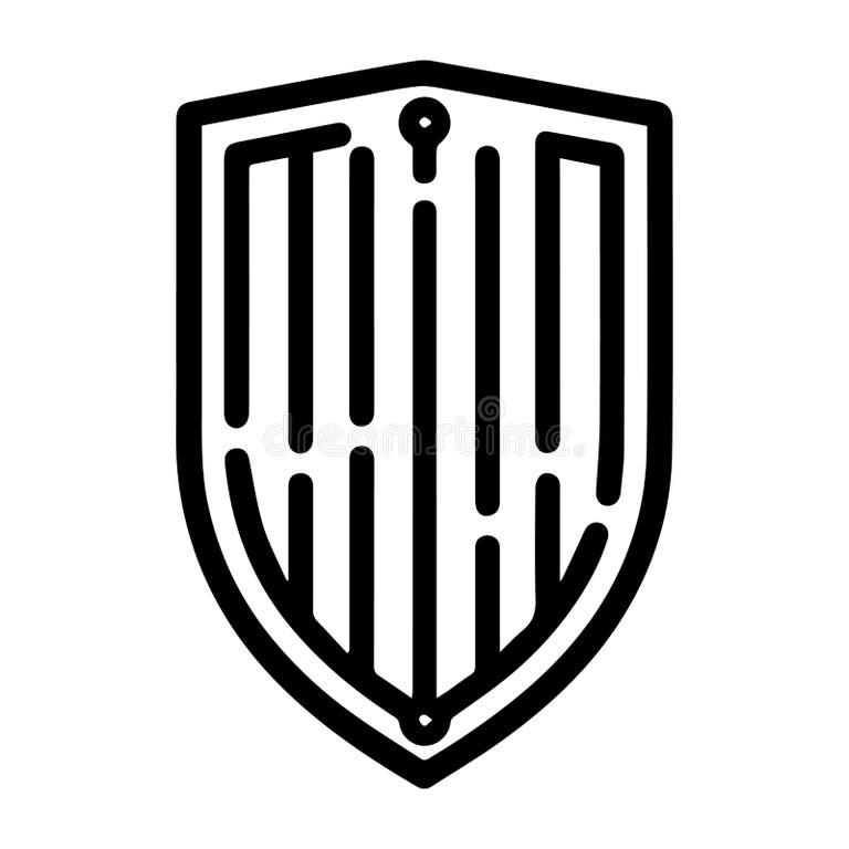 Simple Vector Riot Shield Logo Design Illustration Icon. Stock Vector ...