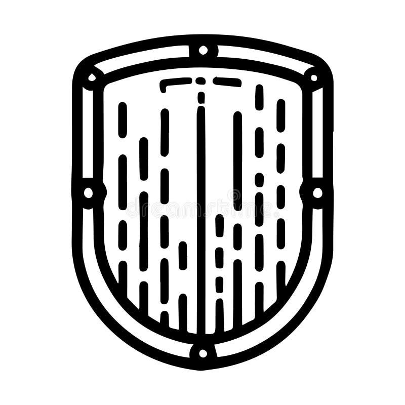 Simple Vector Riot Shield Logo Design Illustration Icon. Stock Vector ...