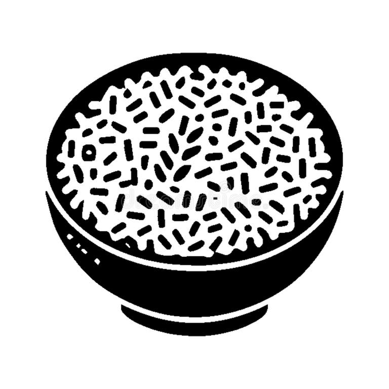 Simple Vector Icon Risotto Logo Design Illustration. Stock Vector ...