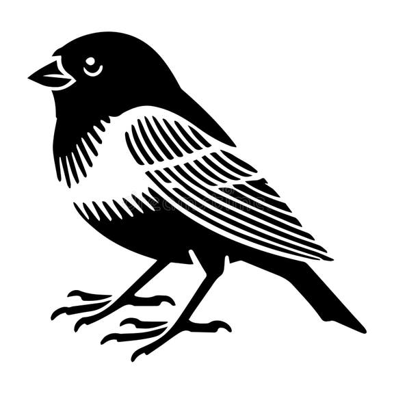 Simple Vector Icon of Rock Firefinch Logo Design Illustration. Stock ...