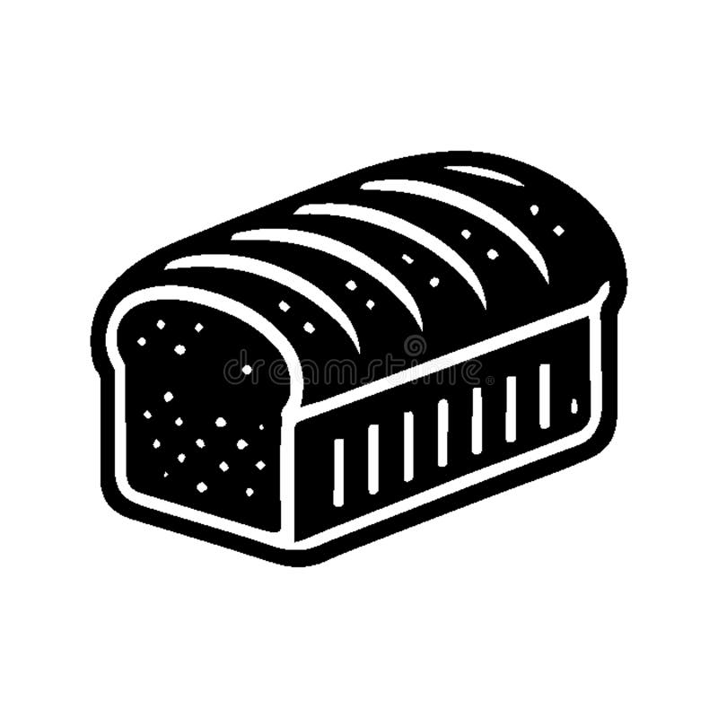 Rye Bread Vector Icon Logo Design. Stock Vector - Illustration of ...