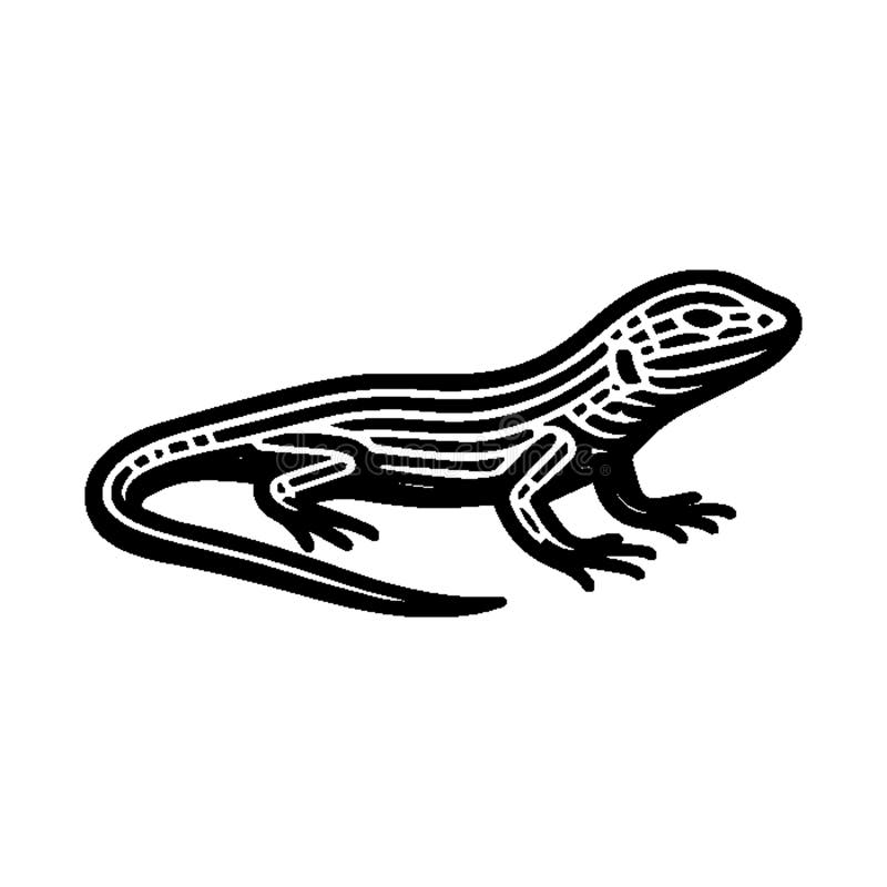 Santa Marta Wood Lizard Simple Vector Icon Logo Illustration. Stock ...