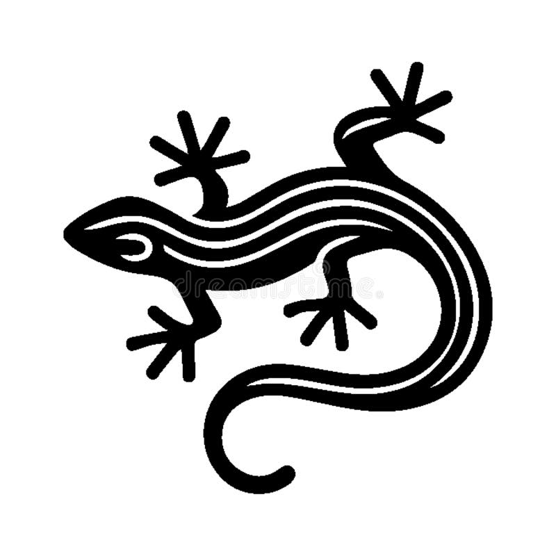 Simple Vector Icon Santa Marta Wood Lizard Logo Illustration. Stock ...