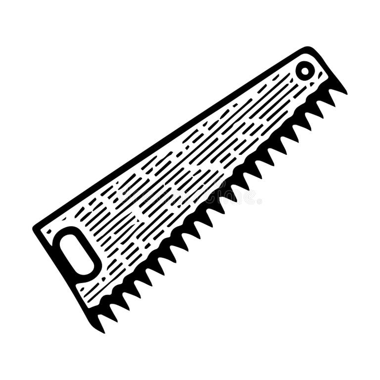 Simple Saw Teeth Icon with Logo and Illustration Design. Stock Vector ...