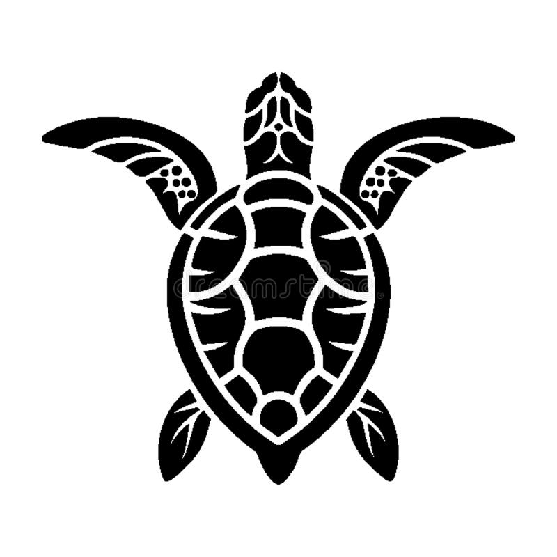 Simple Vector Icon Sea Turtle Logo Illustration. Stock Vector ...