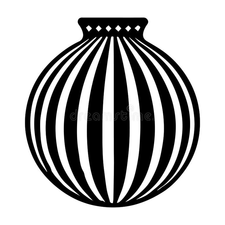 Simple Vector Icon of Shekere Instrument Logo Illustration. Stock ...