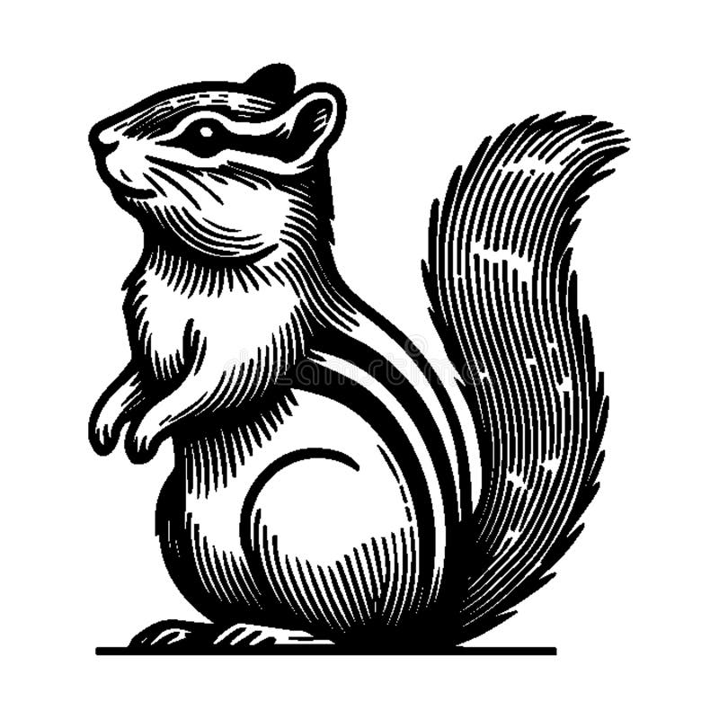 Siberian Chipmunk Logo Design Illustration Stock Illustrations – 10 ...