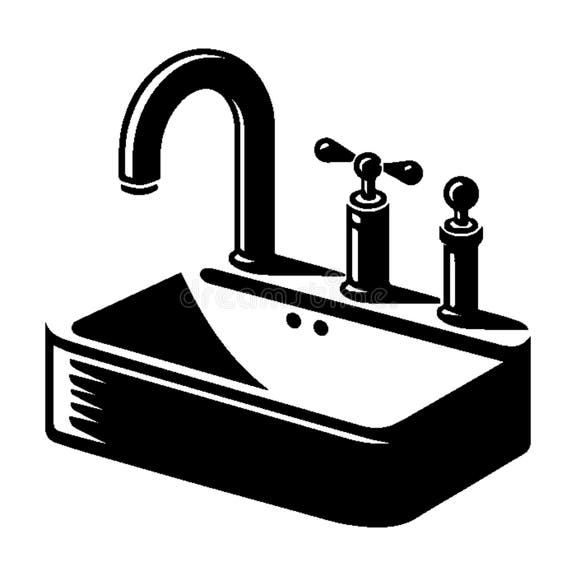 Simple Vector Icon Sinks Logo Design Illustration. Stock Vector ...