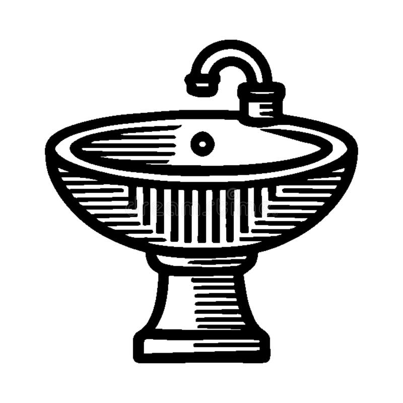 Simple Vector Icon of Sinks Logo Design Illustration. Stock Vector ...