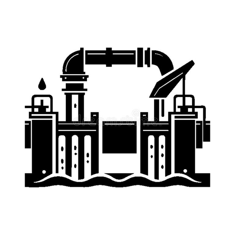 Simple Vector Icon Sluicing Systems Logo Design Illustration. Stock ...