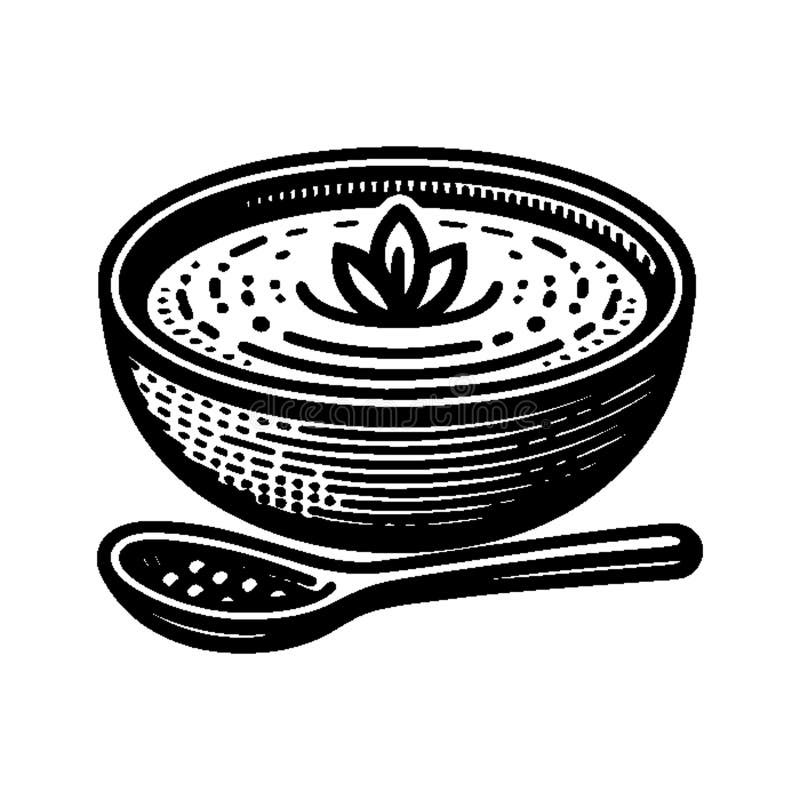 Simple Vector Icon Split Pea Soup Food Logo Illustration. Stock Vector ...