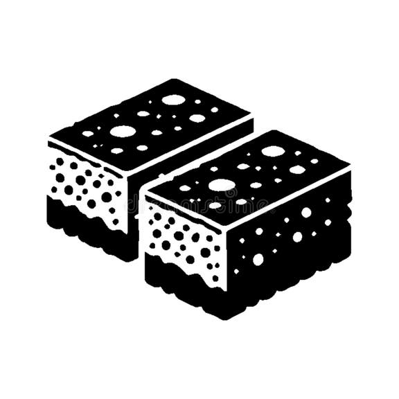 Simple Vector Icon of a Sponges â€ Logo Design Illustration. Stock ...