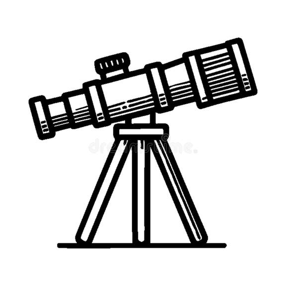 Simple Vector Icon of Spotting Scope Logo Design Illustration. Stock ...