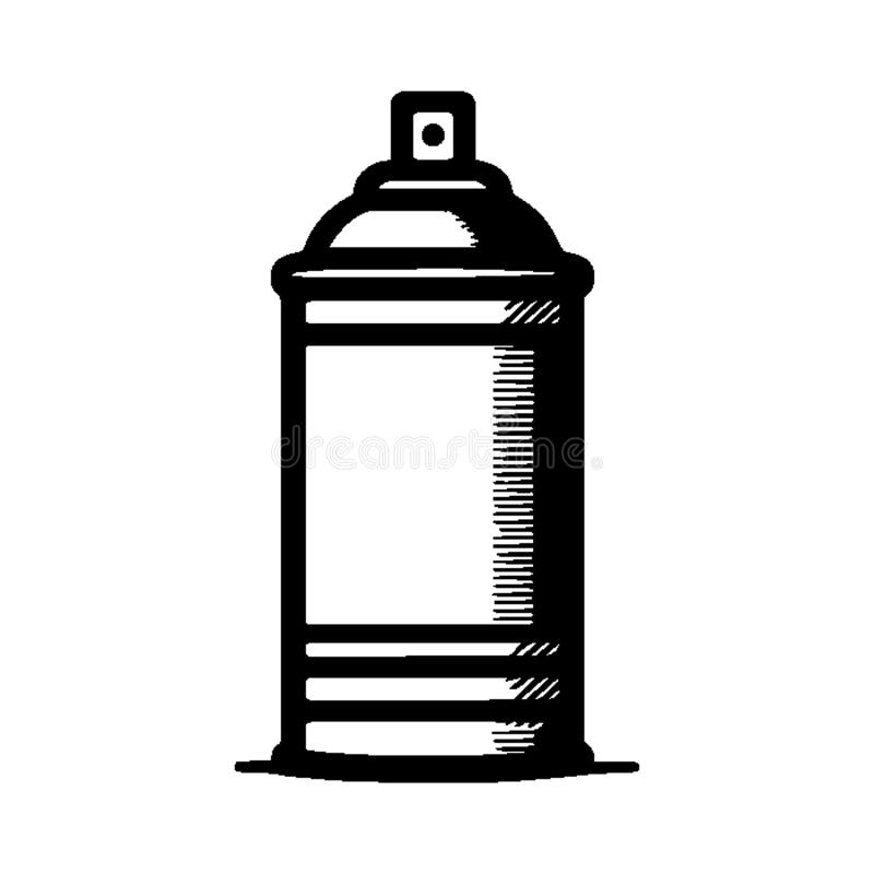 Simple Vector Spray Paint Icon Logo Design Illustration. Stock Vector ...