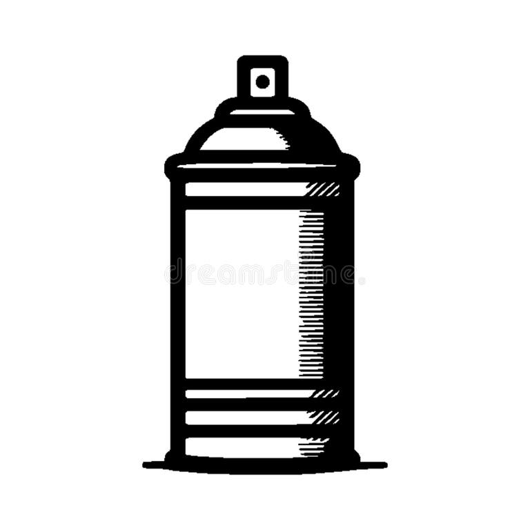 Simple Vector Spray Paint Icon Logo Design Illustration. Stock Vector ...